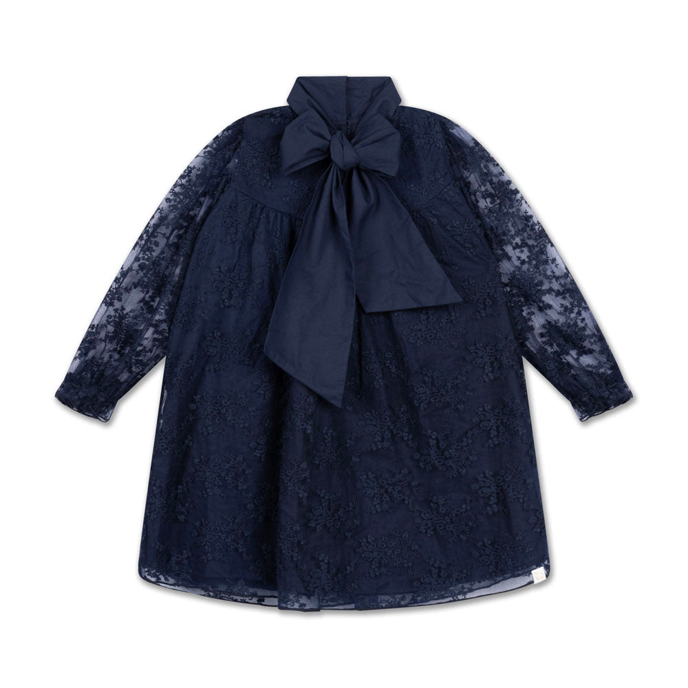 Olivia Lace Dress Navy – Hooray México