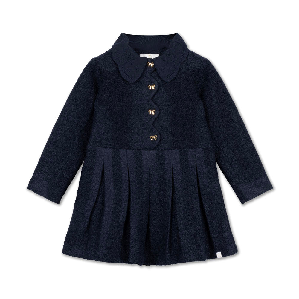 Mara Tweed Dress Navy – Hooray México